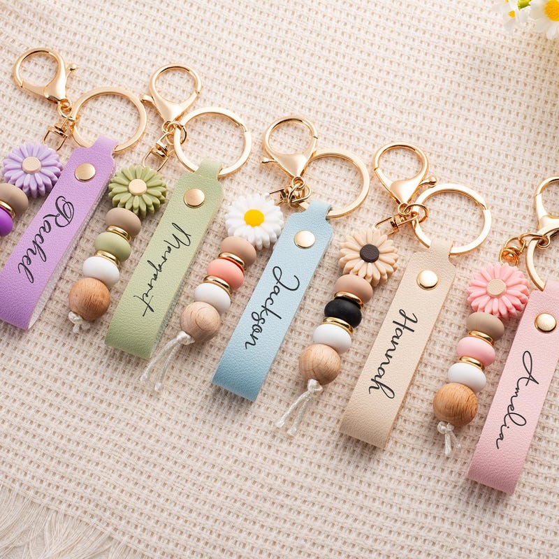 Flower Bag Charms Beaded - Etsy