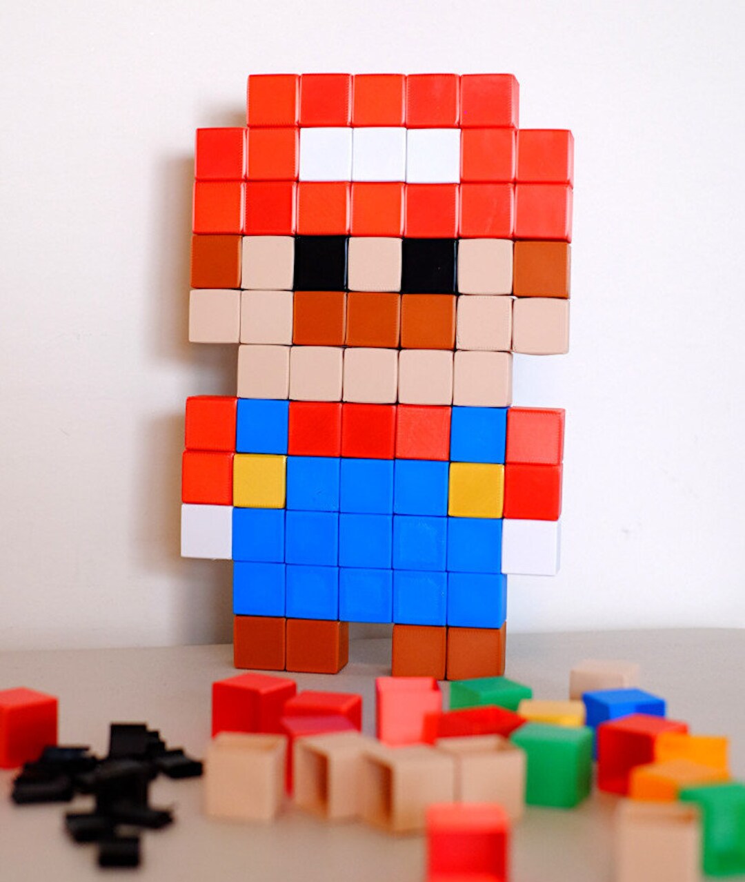 Monkey Blocky Pixel Art Kit Super Mario Edition for Retro Gaming Fans ...