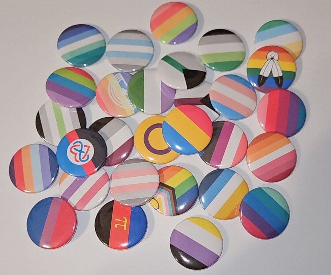 LGBTQ Pride Flag Buttons - Etsy