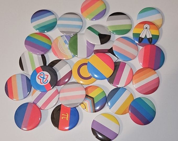 LGBTQ+ Pride Flag Buttons - Etsy