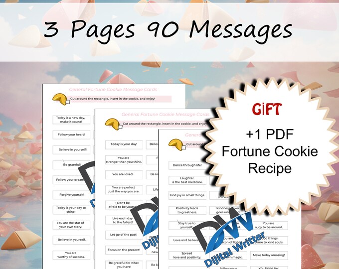 Printable Fortune Cookie Sayings, Holiday Fortunes, Fun Fortune Tellers ...