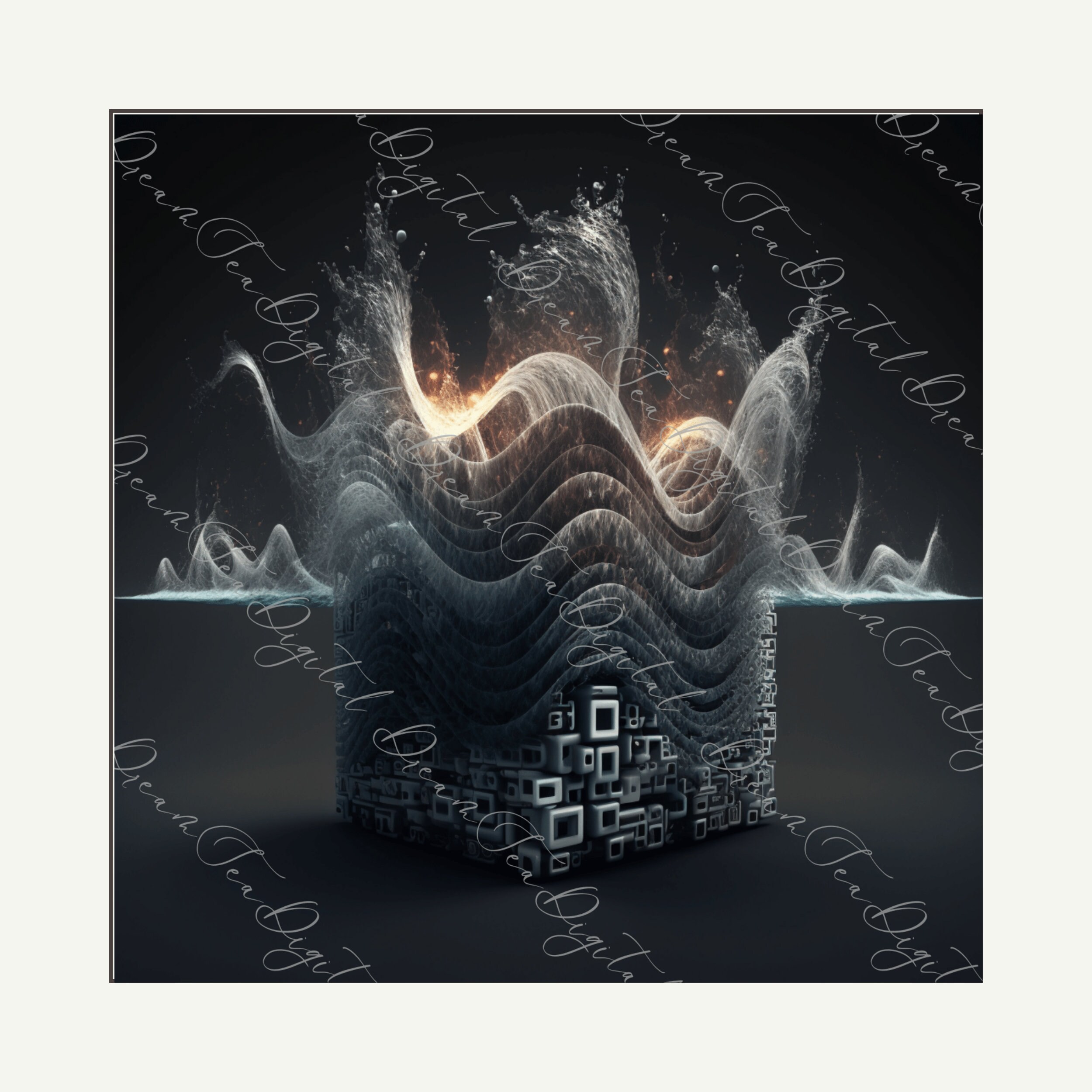 Soundwave QR Code Midjourney Sound Wave Soundwave Art Angel Numberangel ...
