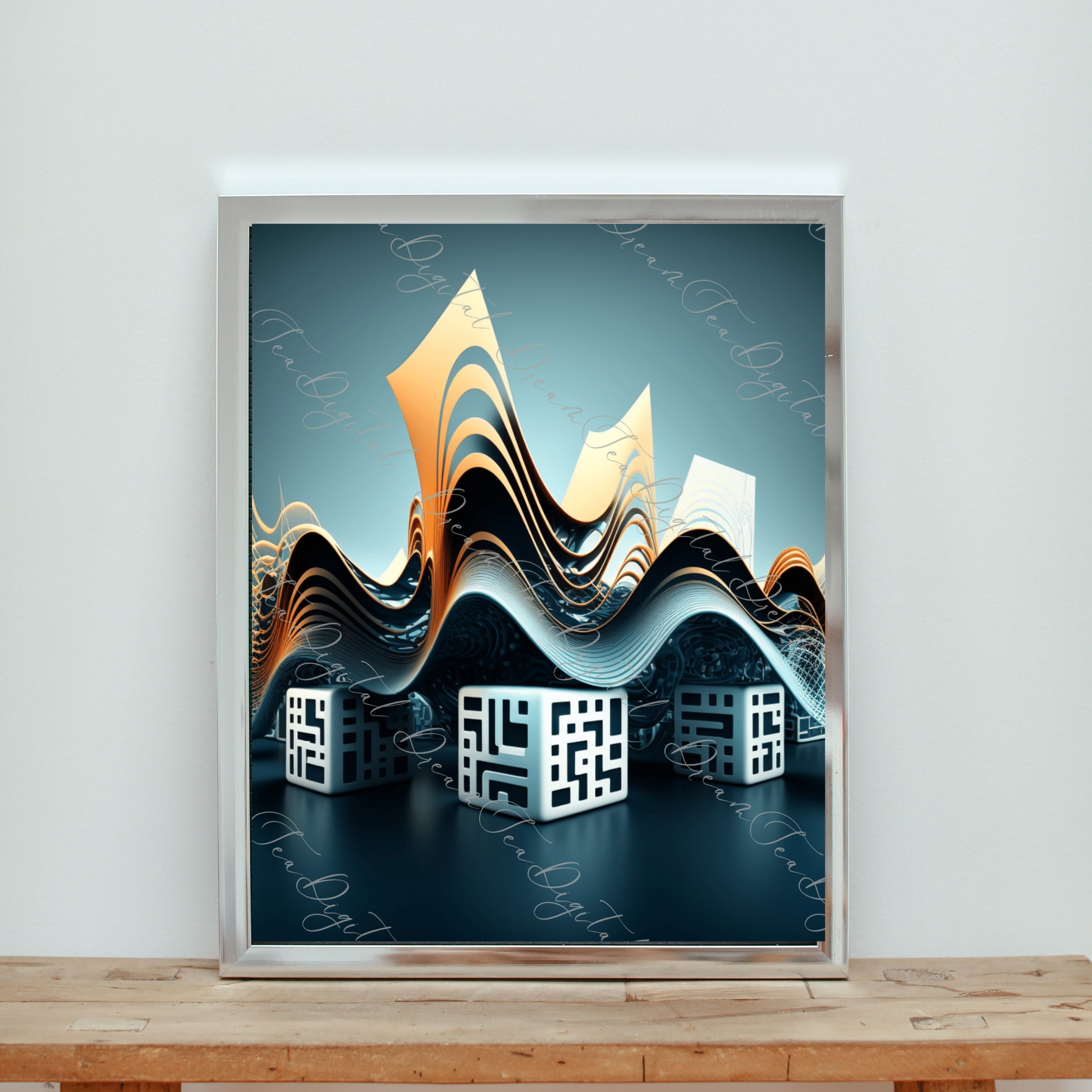 QR Code Soundwave Midjourney Sound Wave Soundwave Art Angel Numberangel ...