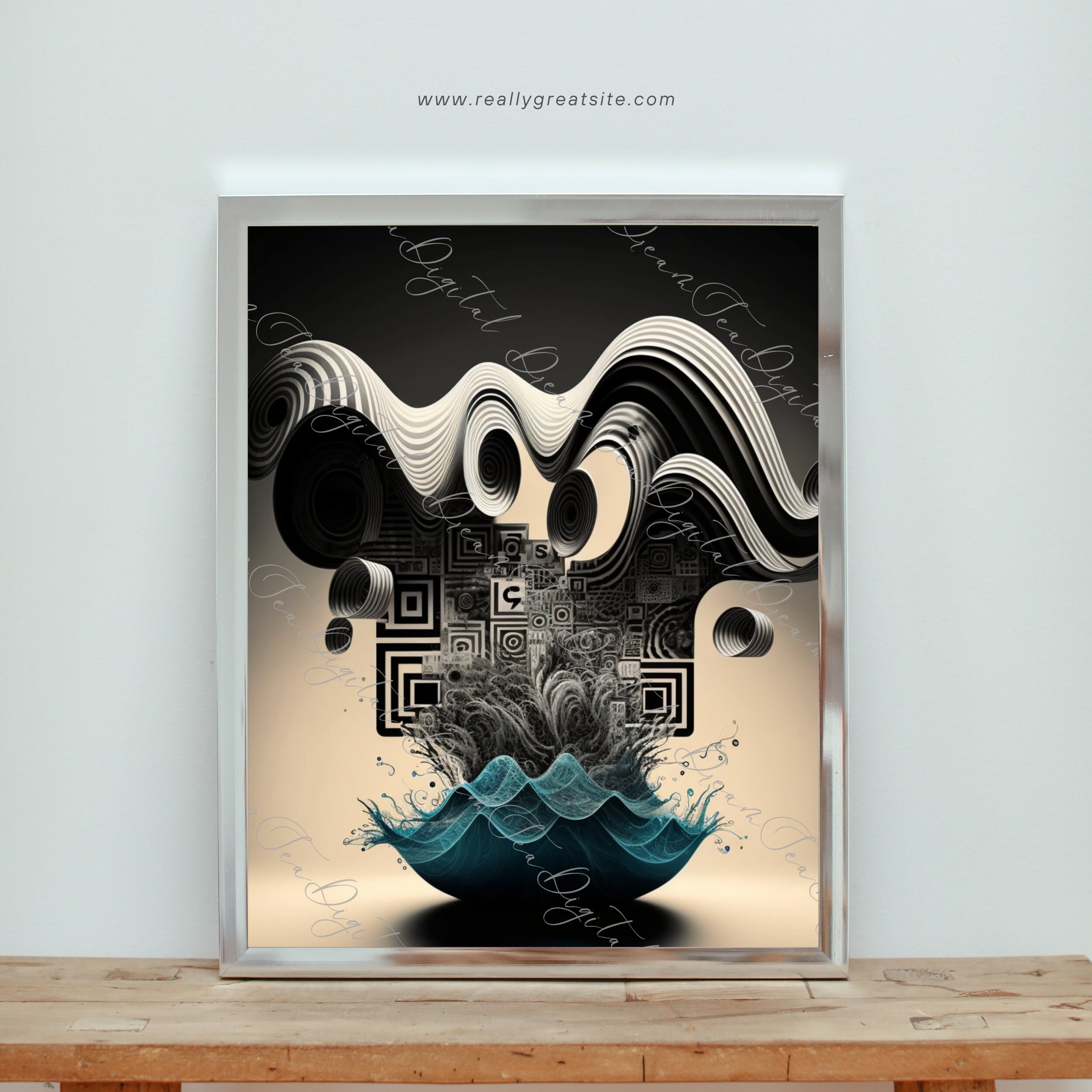 QR Code Soundwave Midjourney Sound Wave Soundwave Art Angel - Etsy ...