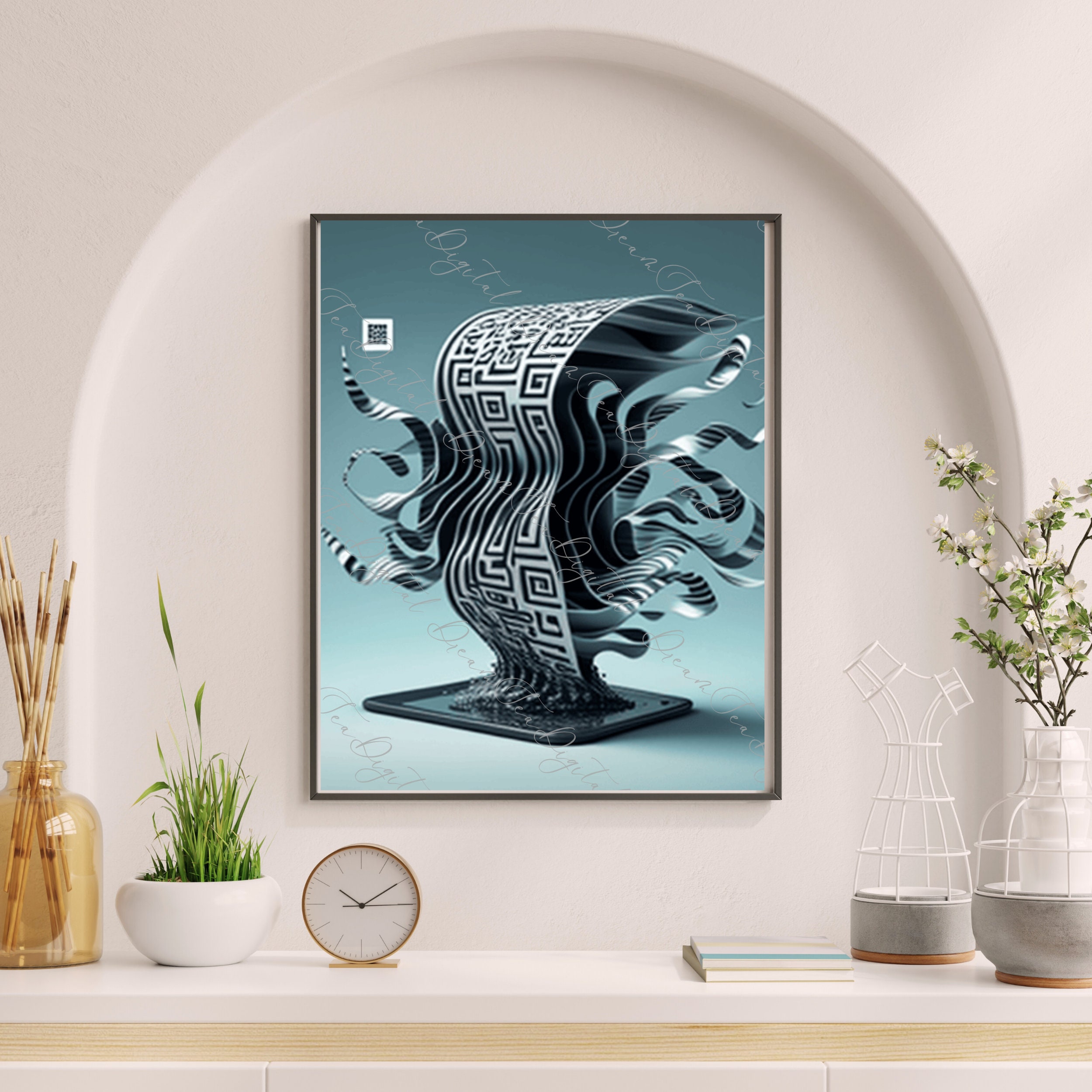 QR Code Soundwave Midjourney Sound Wave Soundwave Art Angel Numberangel ...