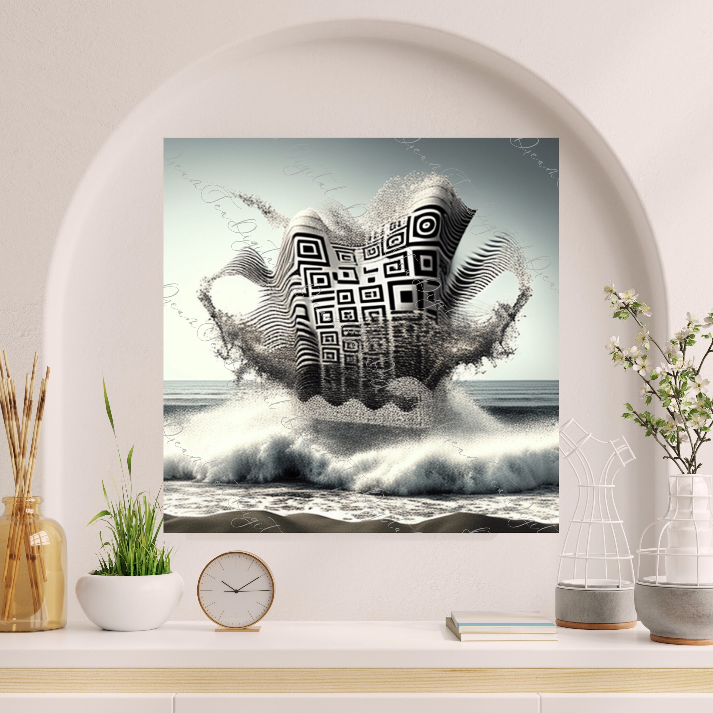 QR Code Soundwave Midjourney Sound Wave Soundwave Art Angel Numberangel ...