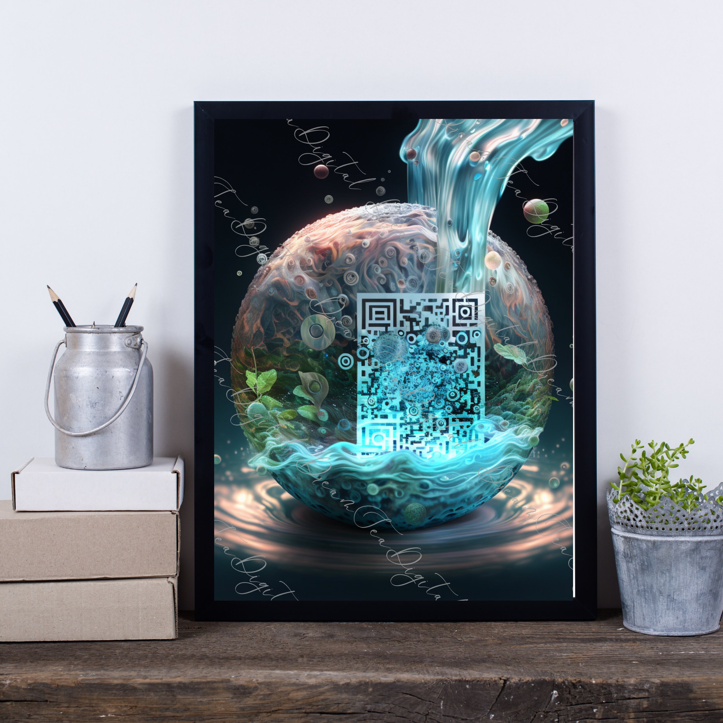 QR Code Soundwave Midjourney Sound Wave Soundwave Art Angel Numberangel ...