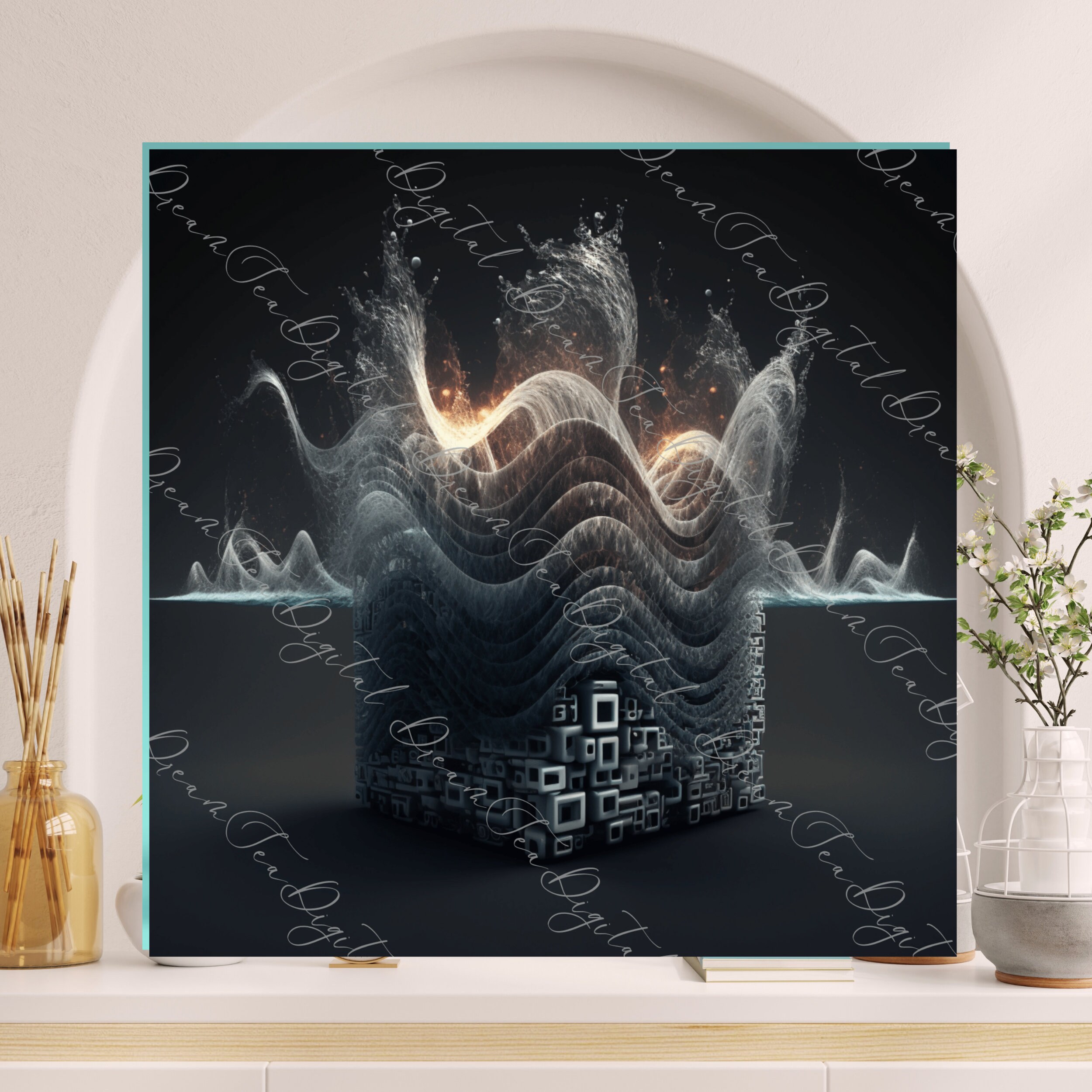 Soundwave QR Code Midjourney Sound Wave Soundwave Art Angel Numberangel ...