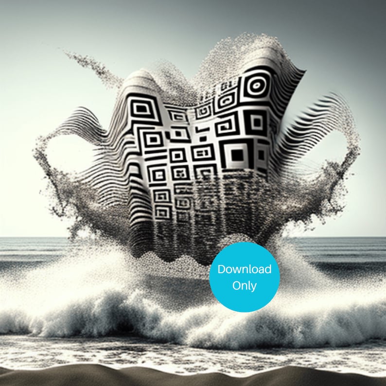 QR Code Soundwave Midjourney Sound Wave Soundwave Art Angel Numberangel ...