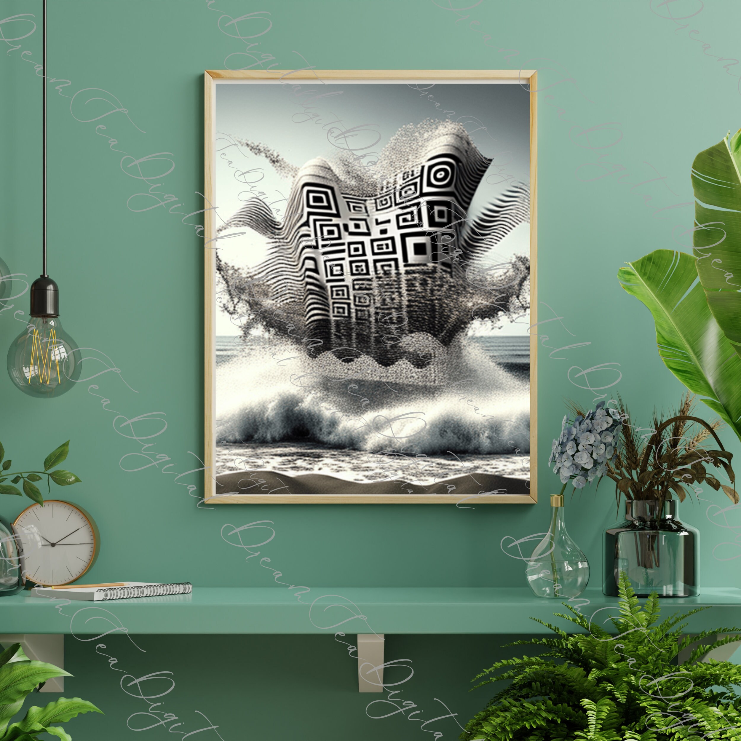 QR Code Soundwave Midjourney Sound Wave Soundwave Art Angel Numberangel ...