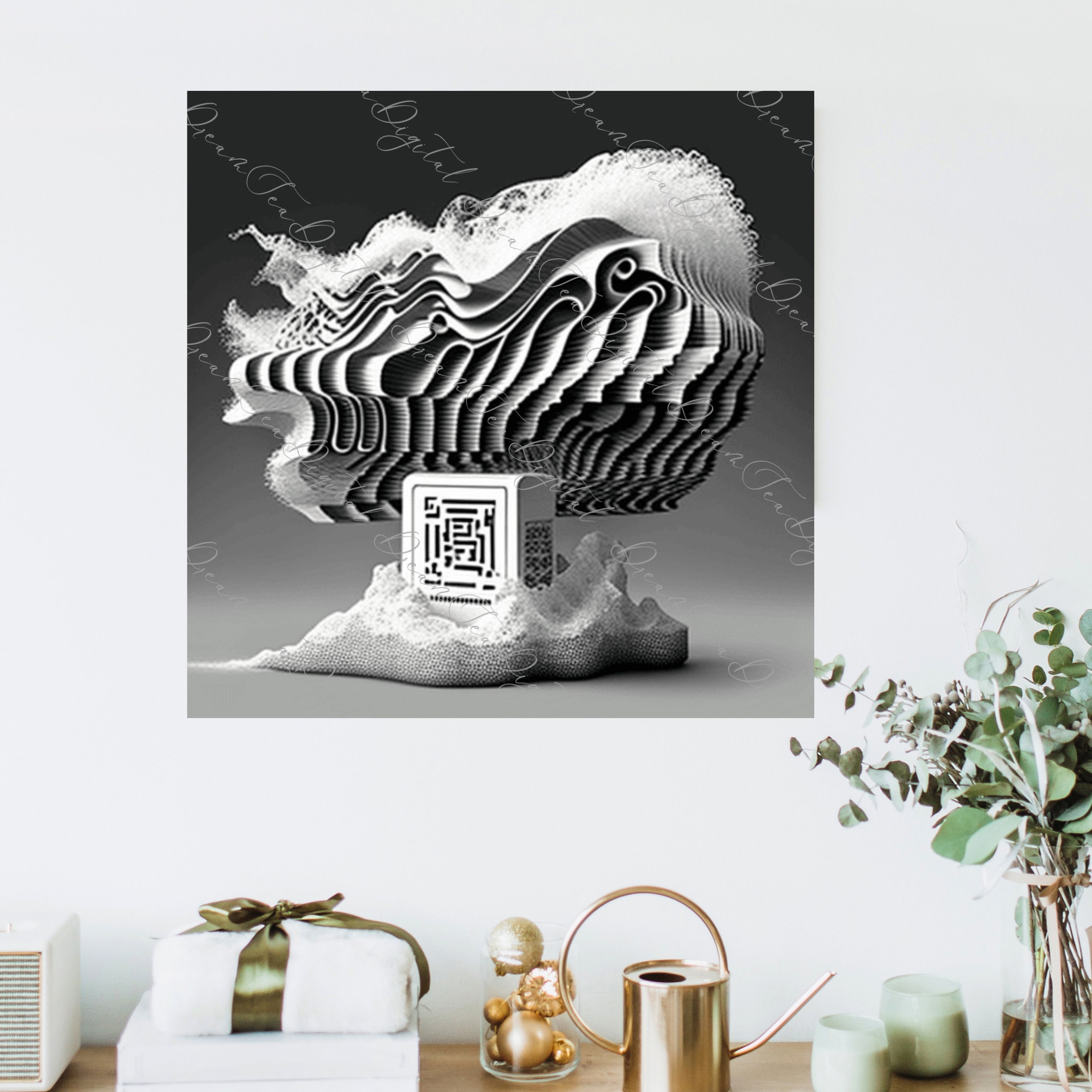 QR Code Soundwave Midjourney Sound Wave Soundwave Art Angel Numberangel ...