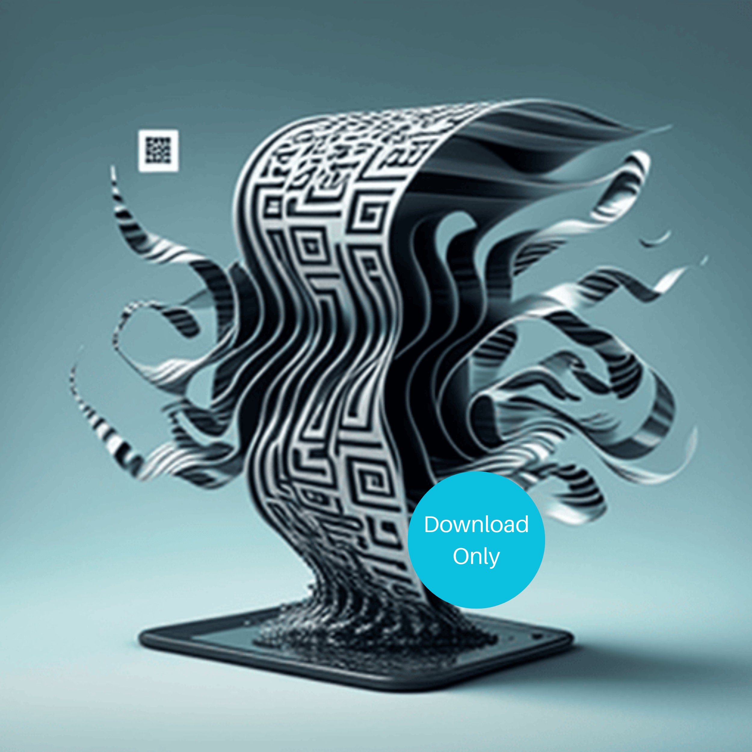 QR Code Soundwave Midjourney Sound Wave Soundwave Art Angel Numberangel ...