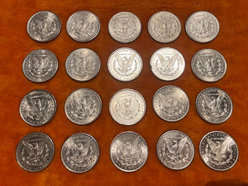 ONE of the Au, Bu, or Ms Quality Morgan Silver Dollar Randomly Chosen ...