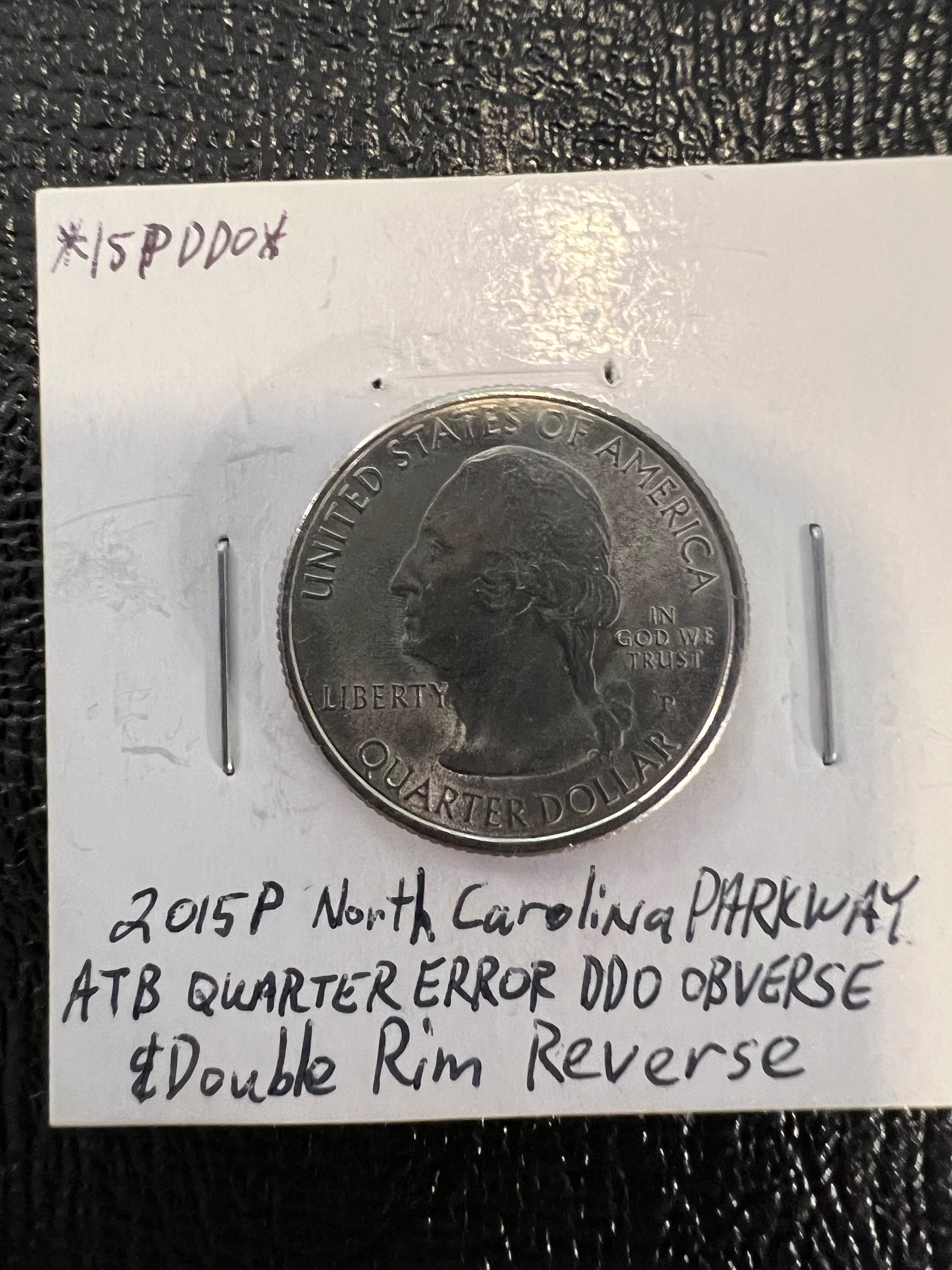 Error Coin 2015P North Carolina State Quarter With off Center Strike on ...