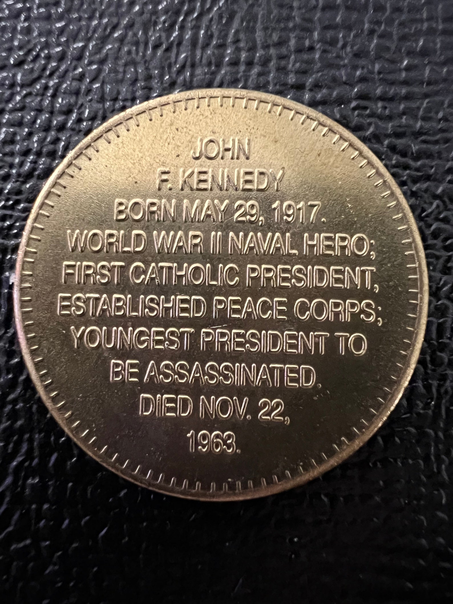 Beautiful John F. Kennedy Memorial Coin in Incredible Condition - Etsy