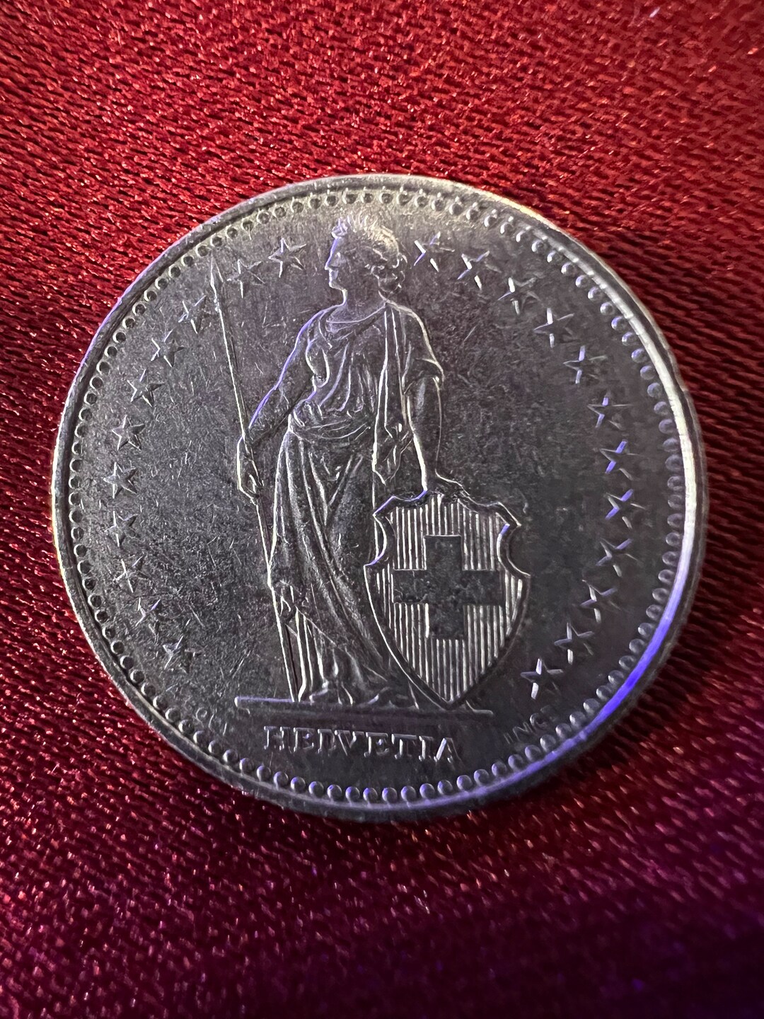 1 Swiss Franc, Minted in 1986 - Etsy