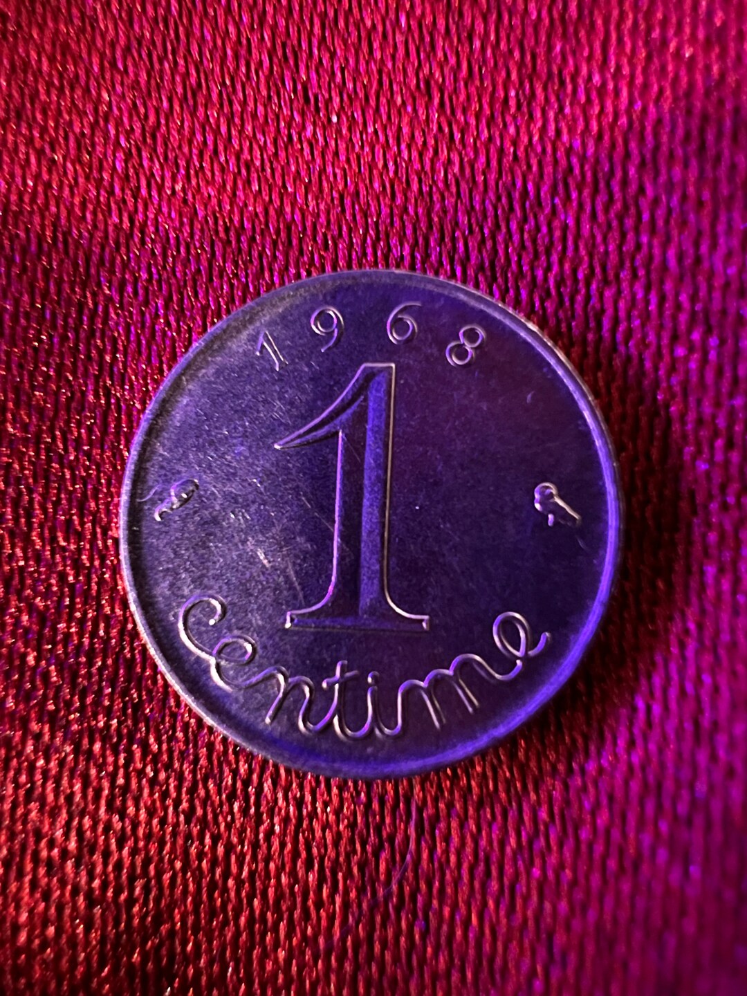 1 Centime From France, Minted in 1968 - Etsy
