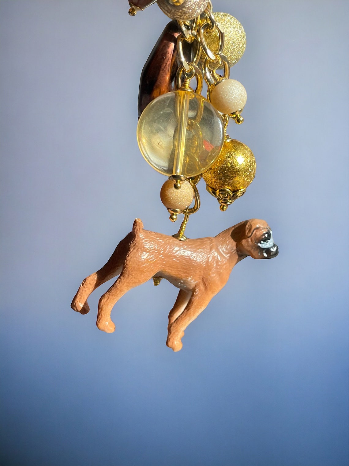 Doggie Beaded Purse Charm, Chunky Chain Purse Charm, Keychain,backpack ...