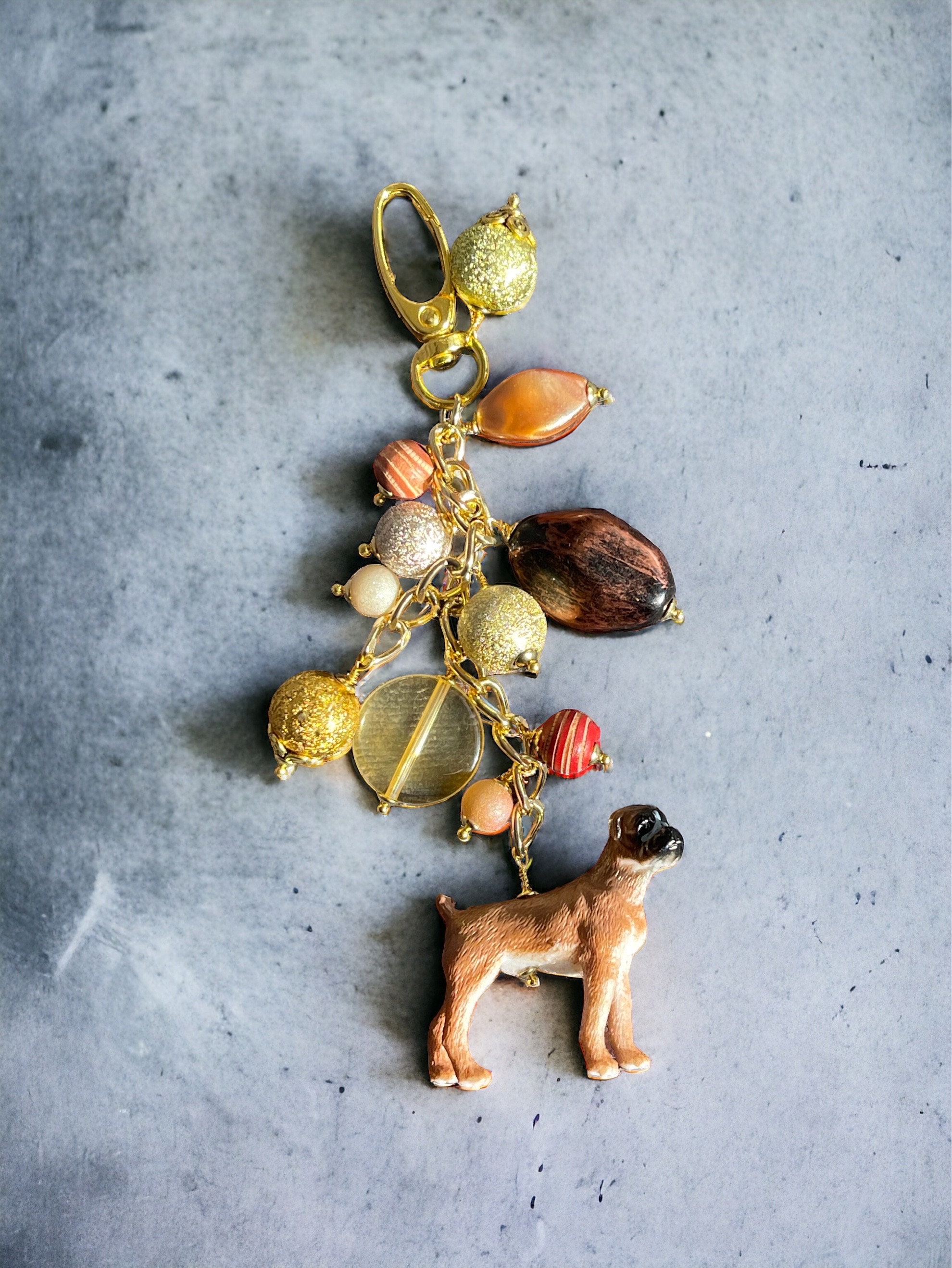 Doggie Beaded Purse Charm, Chunky Chain Purse Charm, Keychain,backpack ...