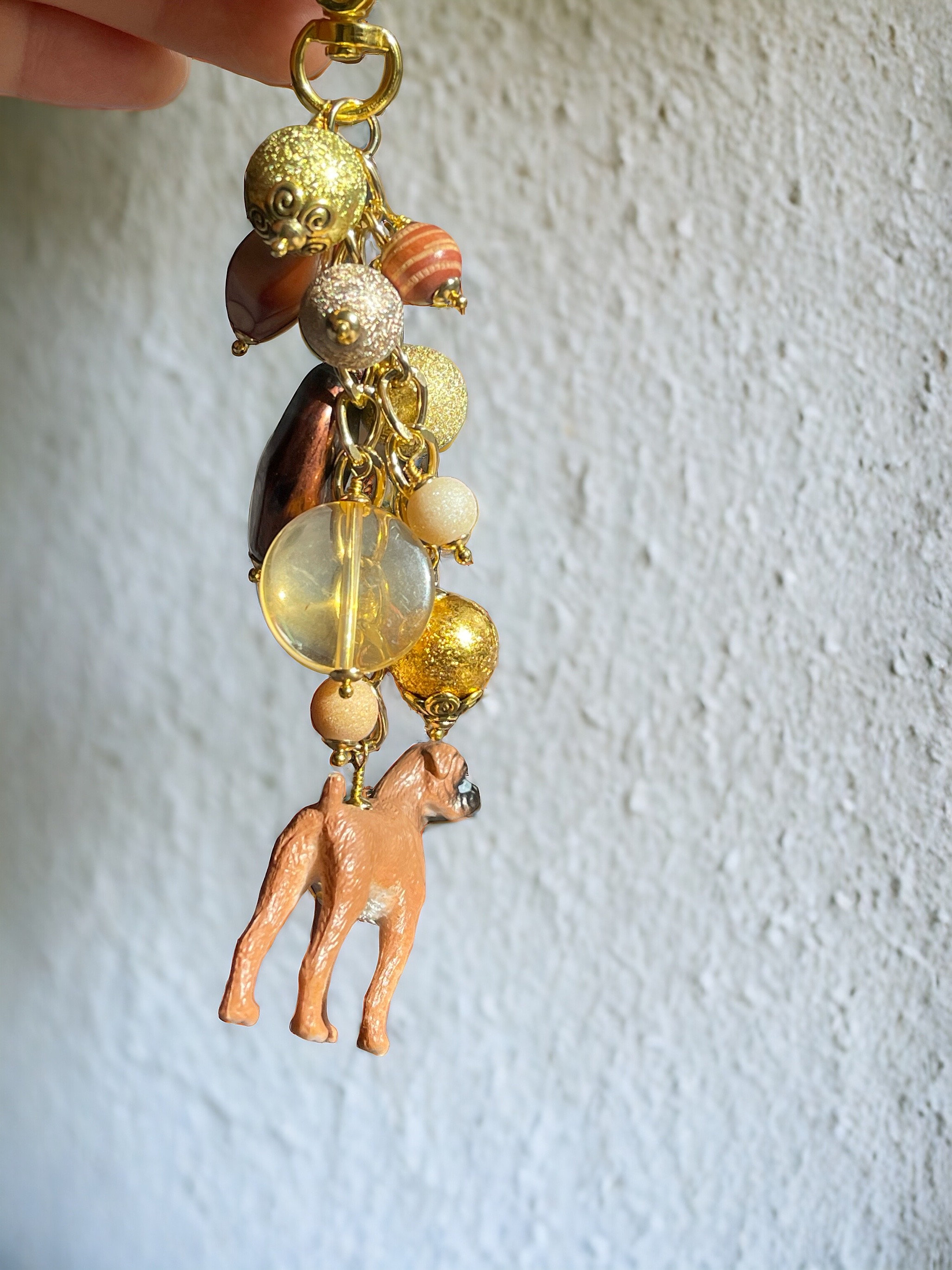 Doggie Beaded Purse Charm, Chunky Chain Purse Charm, Keychain,backpack ...