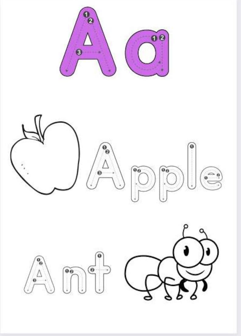 Alphabet Writing Activity Pack - Etsy