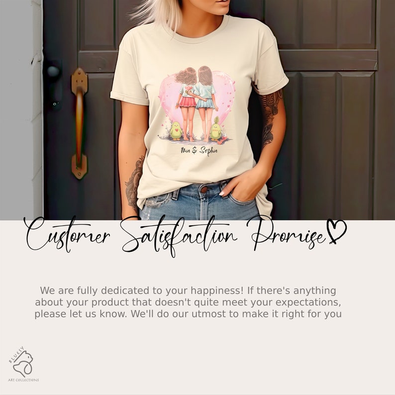 Custom Best Friends Shirts - Personalized BFF Heart Tee, Matching ...