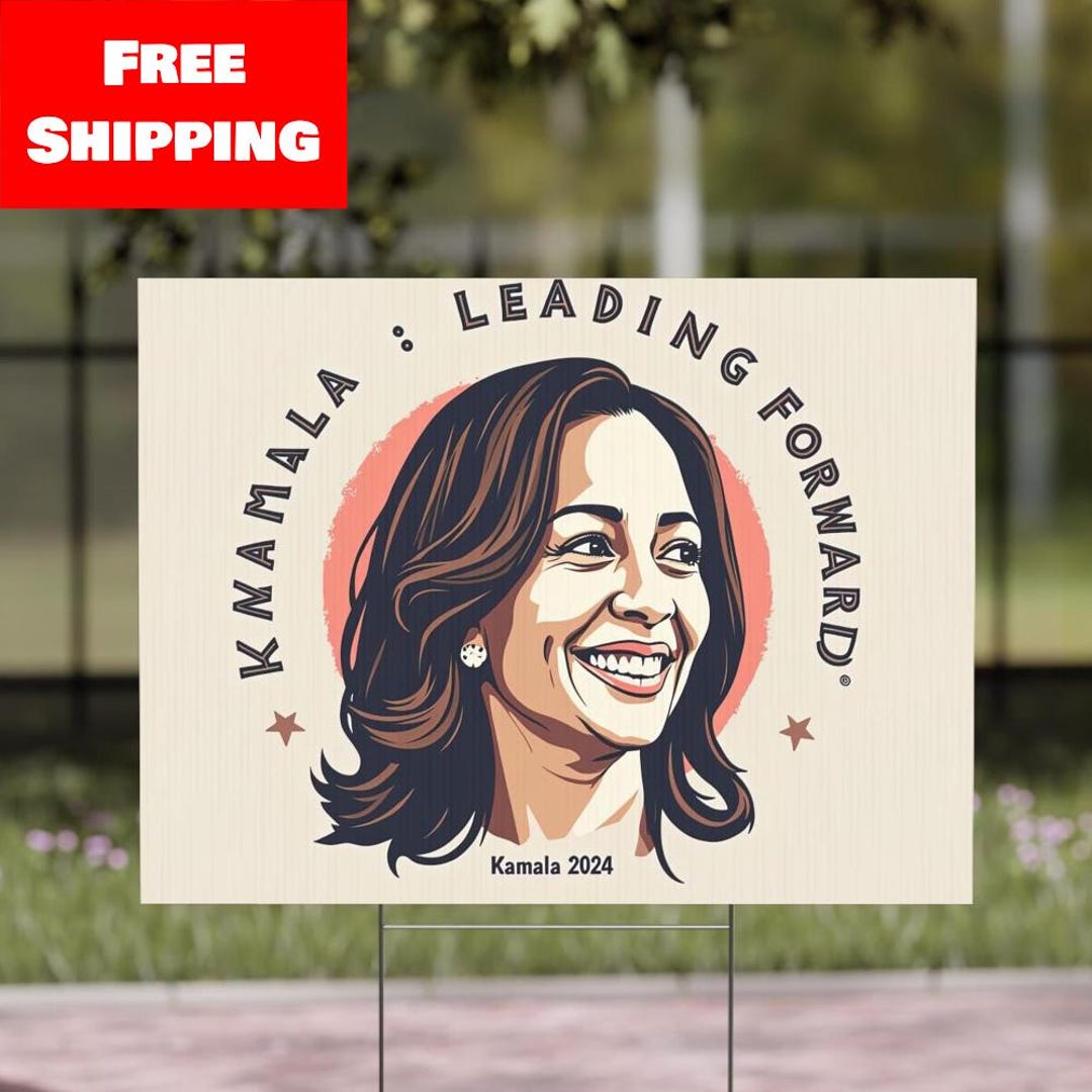 Campaign Yard Sign Kamala Hope and Progress Election Sign Political ...