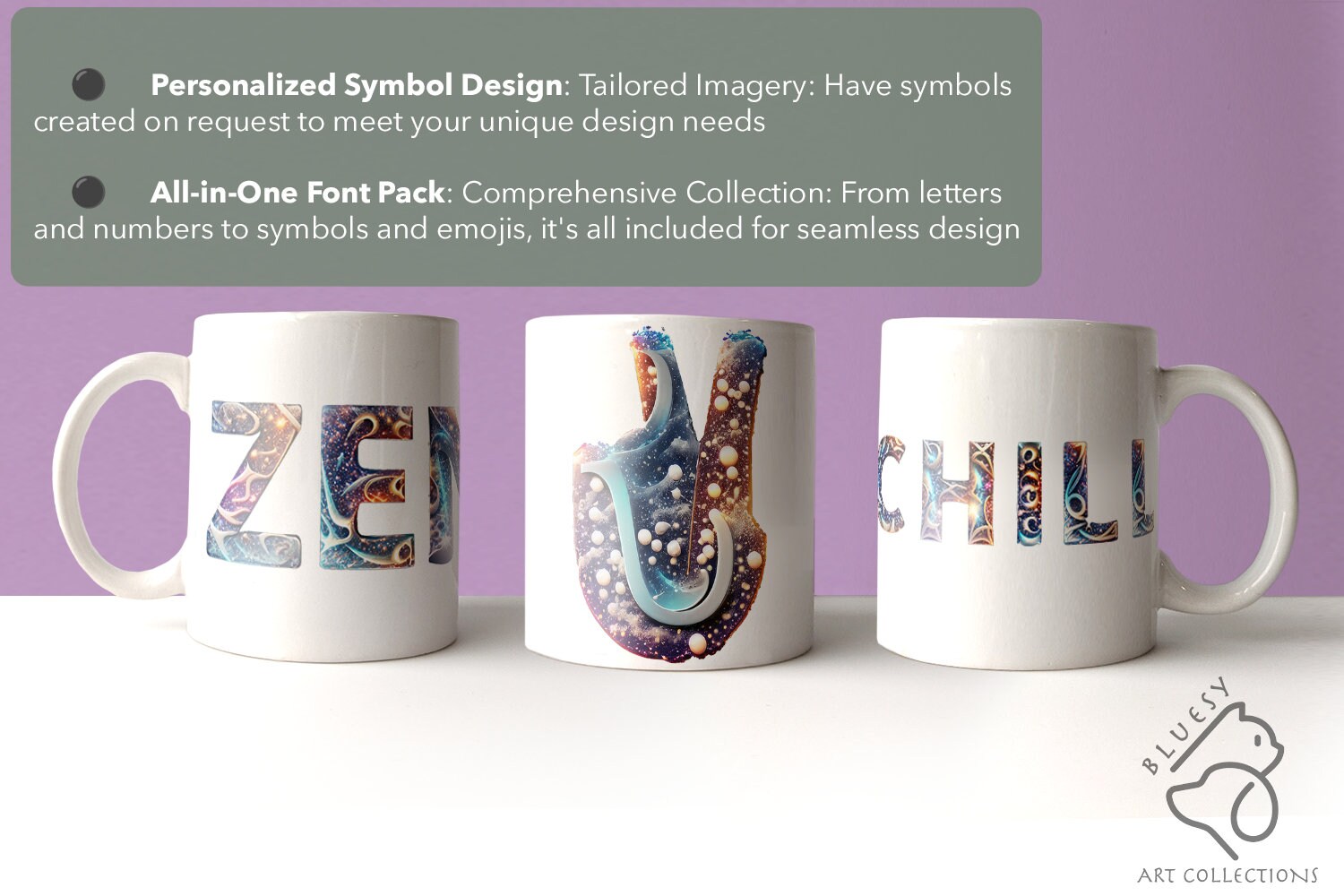 Galactic Starlight Font, Space Themed Alphabet, Fantasy PNG Letters ...