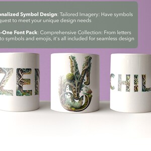 Enchanted Forest Font, Magical Alphabet Clipart, Fantasy PNG Letters ...