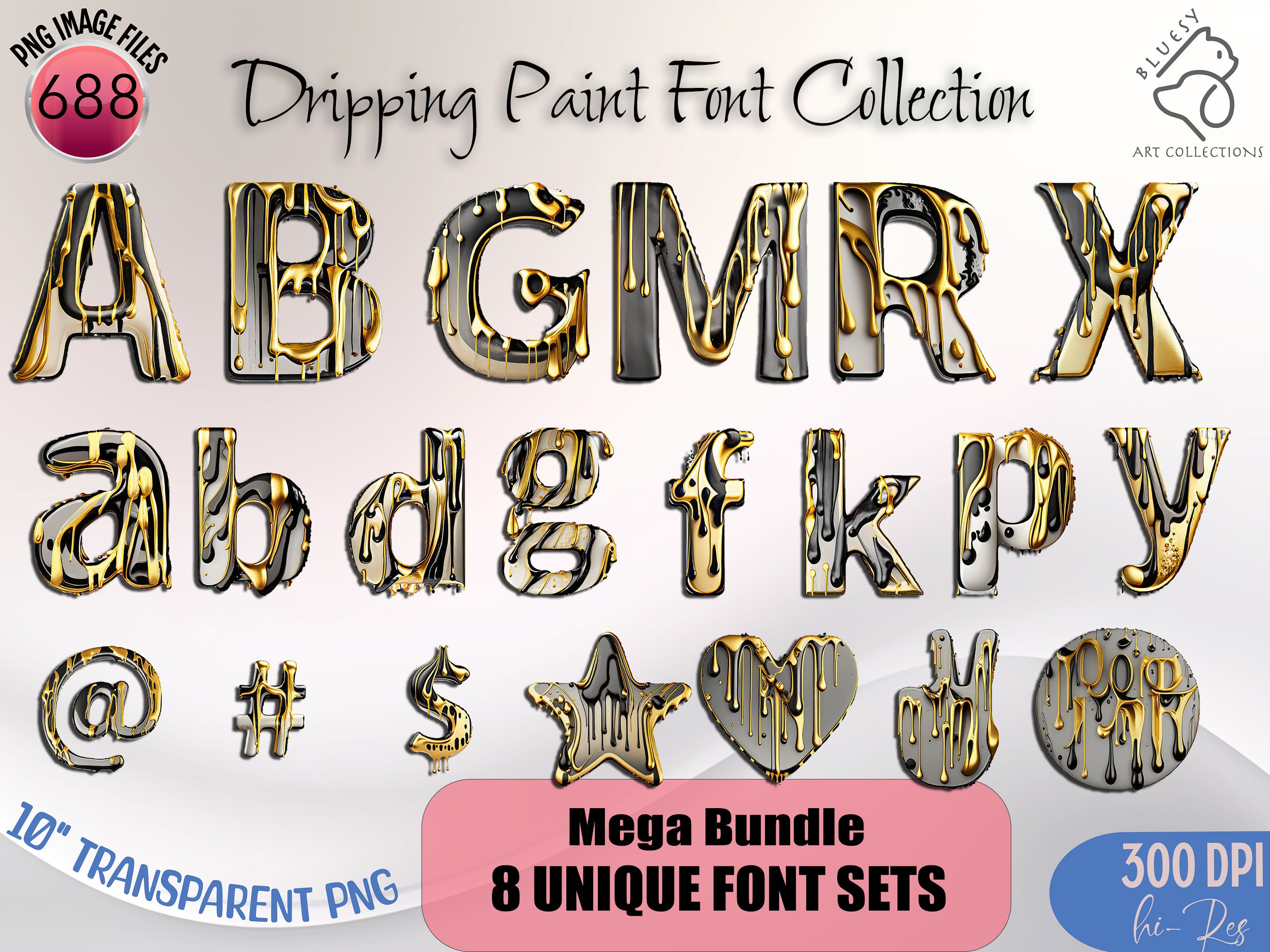 Mega Font Bundle, PNG Font, Canva Font, Downloadable Circuit Font ...