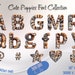 Cute Puppies Font Bundle, Animal Alphabet Clipart, Animals PNG, Kids ...