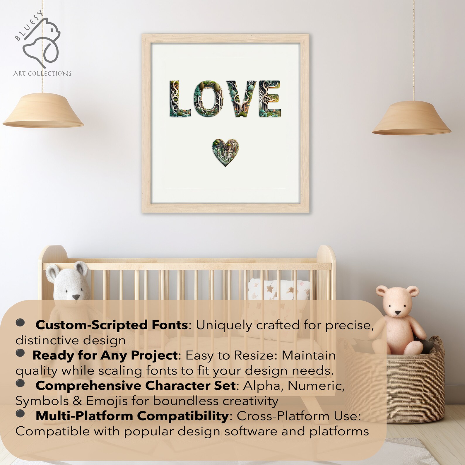 Enchanted Forest Font, Magical Alphabet Clipart, Fantasy PNG Letters ...