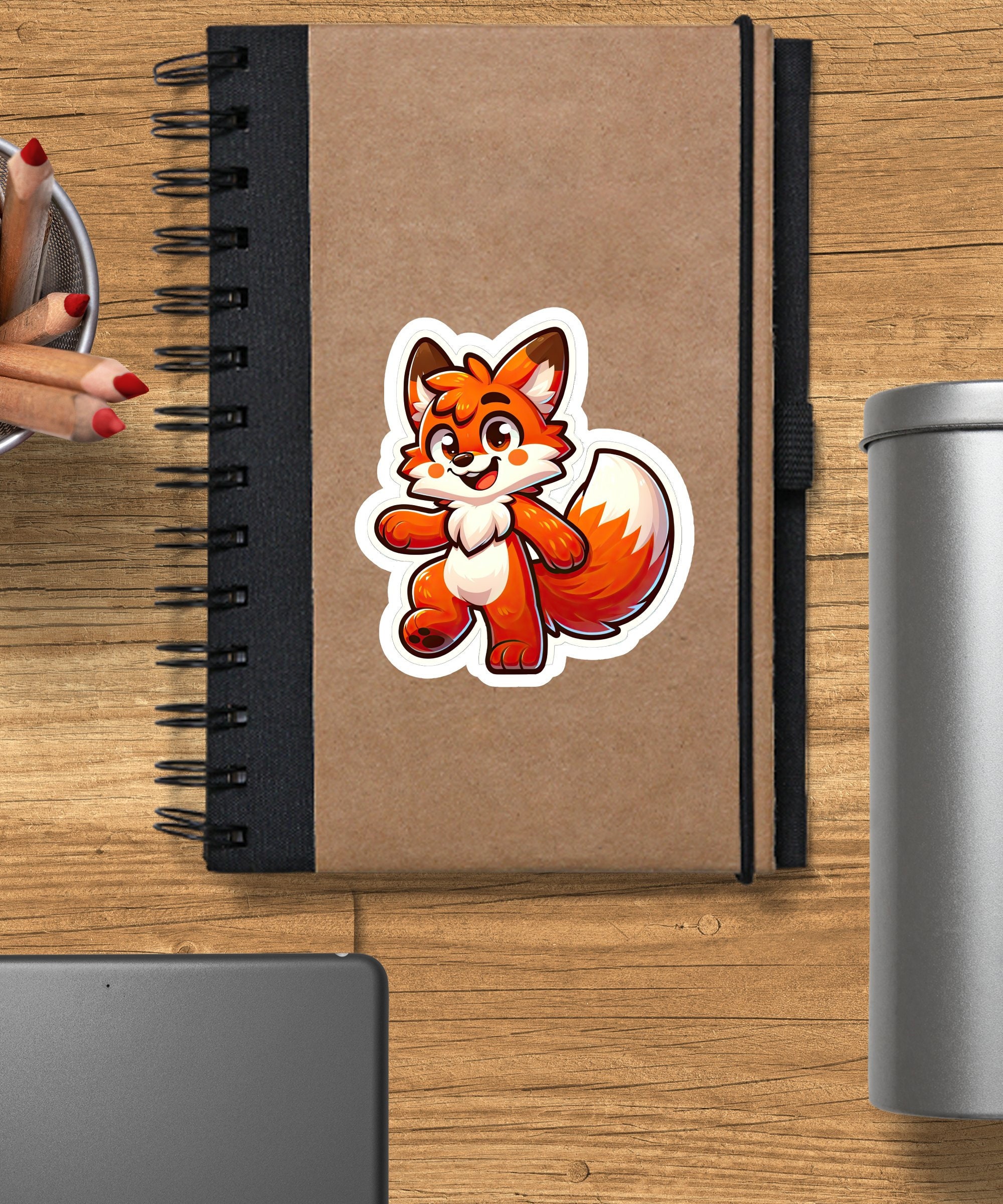 Furry Fox Sticker Design, Custom Furry Fox Stickers, Personalized Furry ...