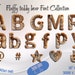 Fluffy Teddy Bear Font Bundle, Nursery Alphabet PNG, Kids Birthday ...