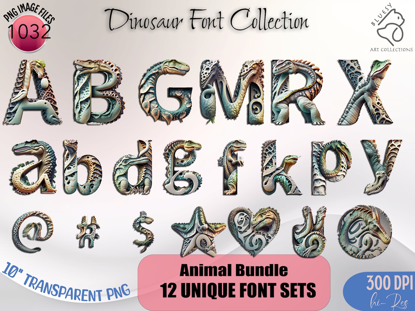 Ultimate Animal Font Bundle: Transparent PNG, Cricut-ready, Featuring ...