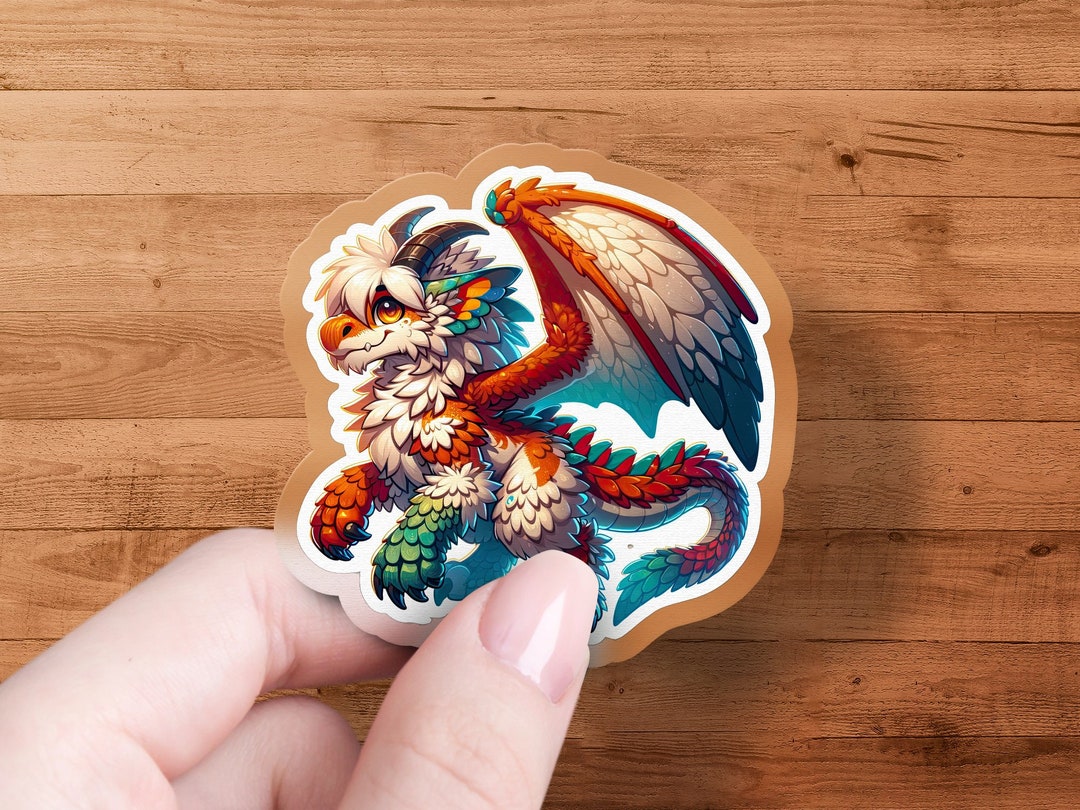 Furry Dragon Sticker Design, Furry Dragon Stickers, Dragon Car Stickers ...