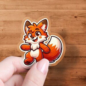 Furry Fox Sticker Design, Custom Furry Fox Stickers, Personalized Furry ...