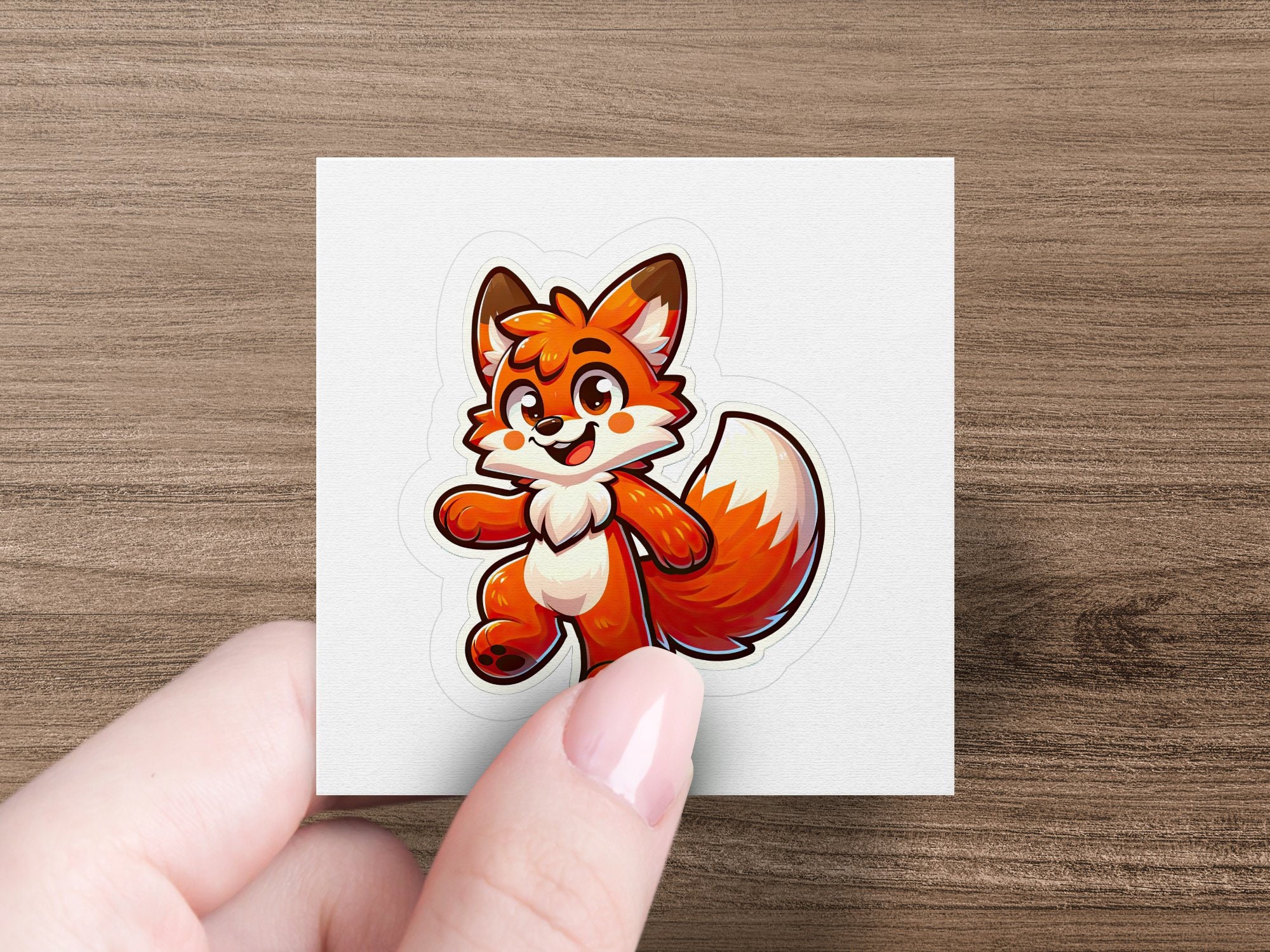 Furry Fox Sticker Design, Custom Furry Fox Stickers, Personalized Furry ...