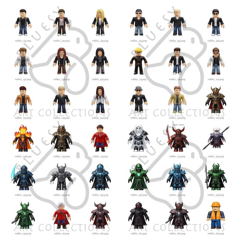 Roblox Clipart, 240 PNG Icons, 300 DPI, Transparent Background ...