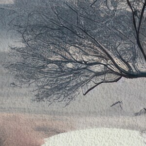 Snowy River Artwork, Scottish Landscape Print, Frosty Trees Art, Winter ...