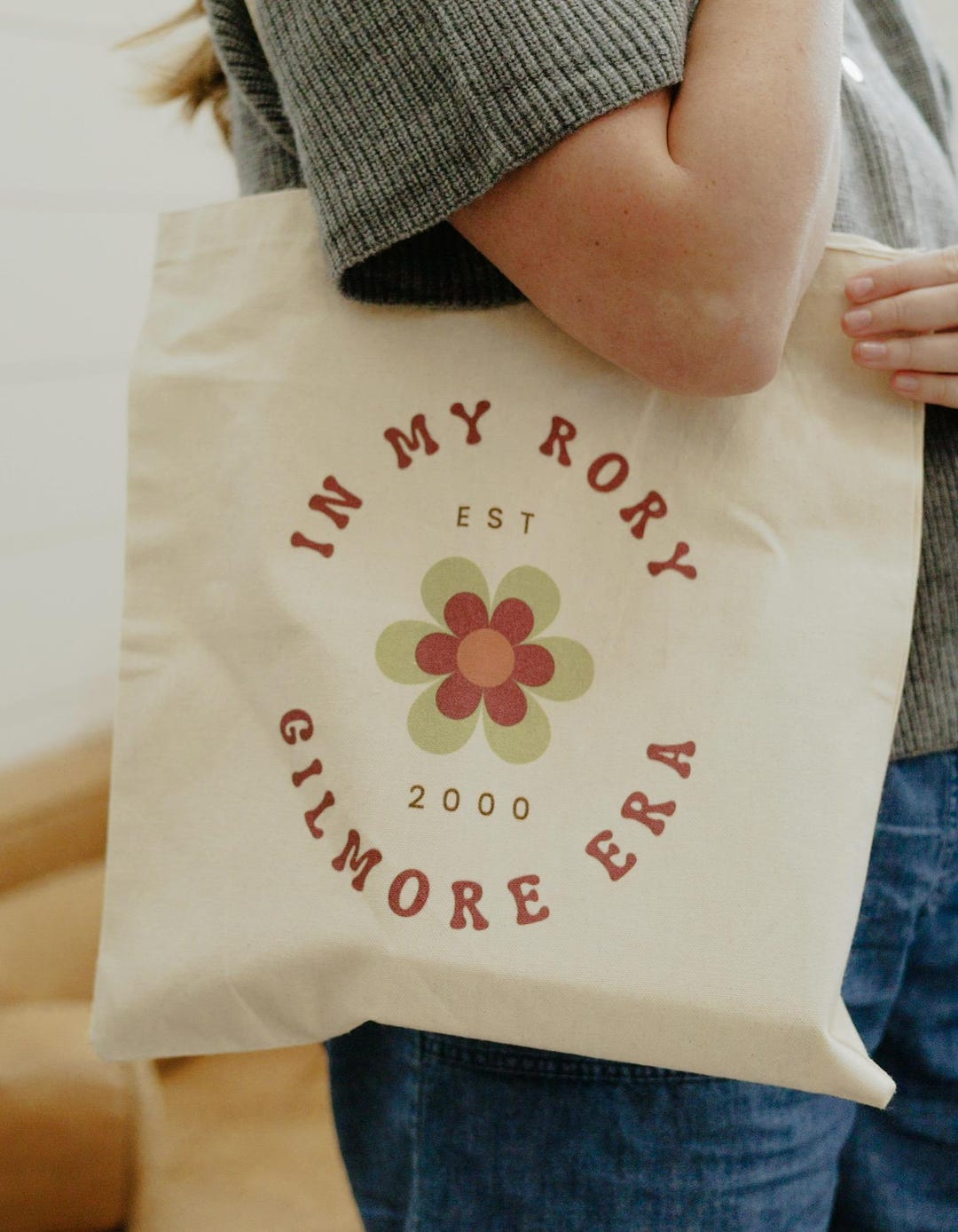Canvas Tote Bag - in My Rory Gilmore Era - Literary Book Lover Pop ...