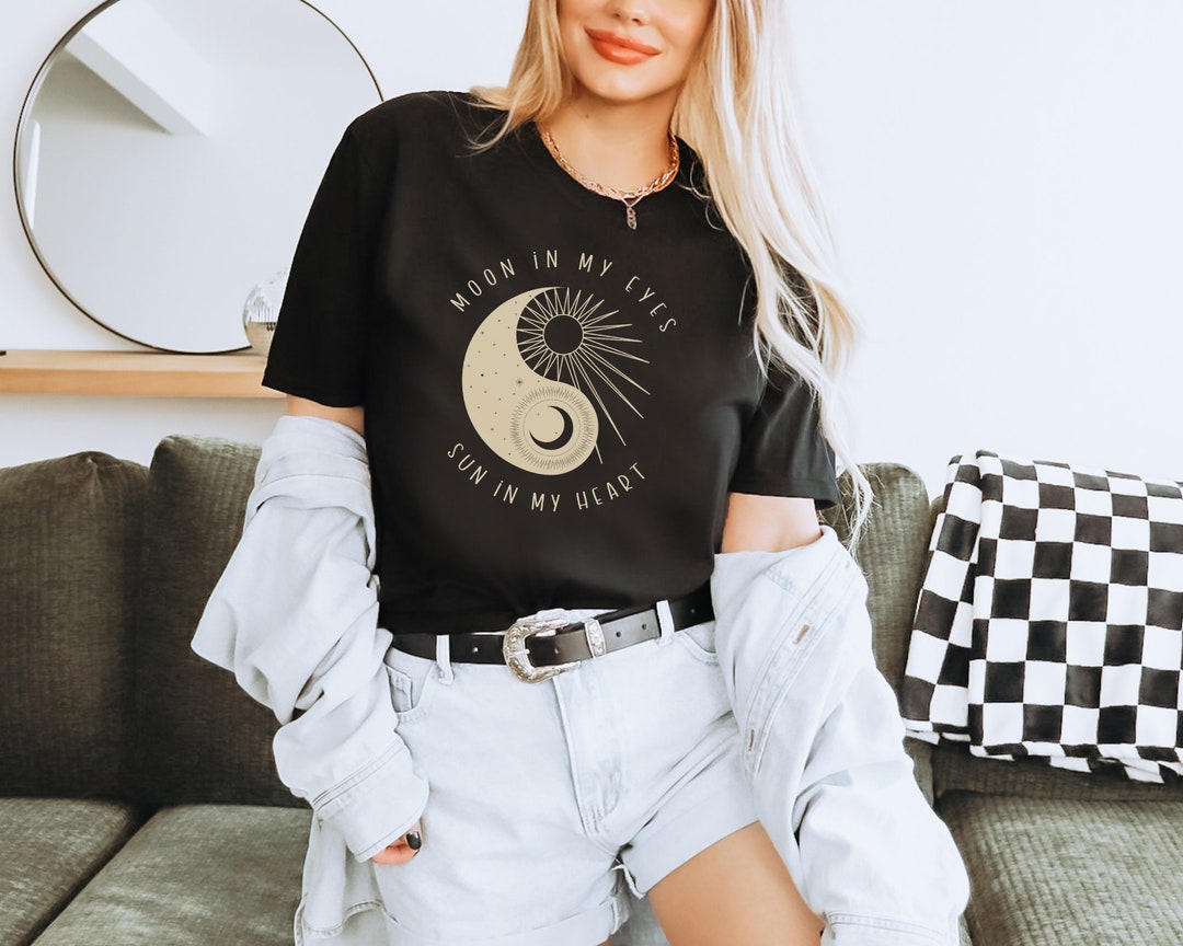 Yin Yang Sun and Moon Celestial T-shirt - Etsy