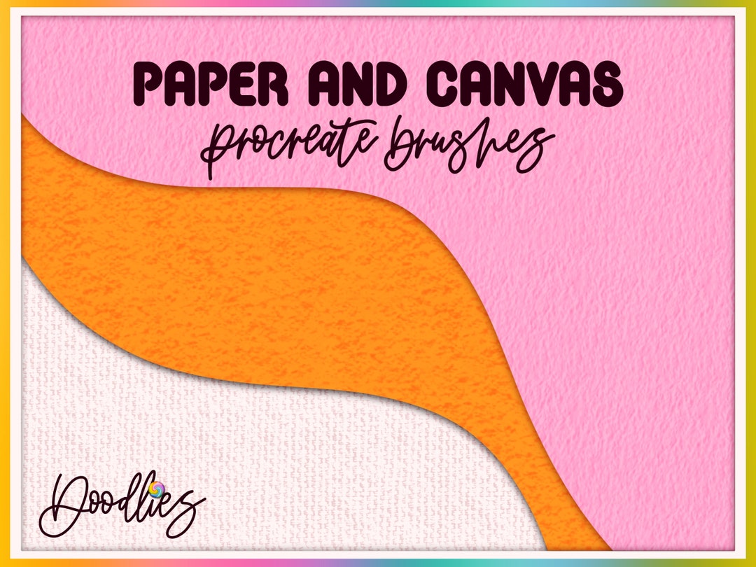 Procreate Paper Brushes, 3 Procreate Brushes, Paper & Canvas Textures, Watercolor Paper Texture ...
