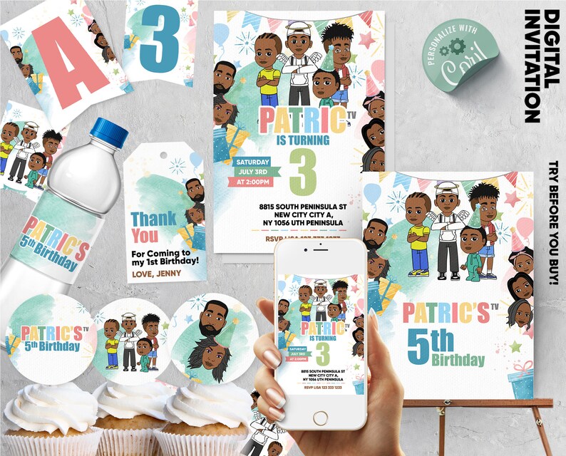 Editable Jools TV Birthday Bundle, Printable Jools TV Birthday ...