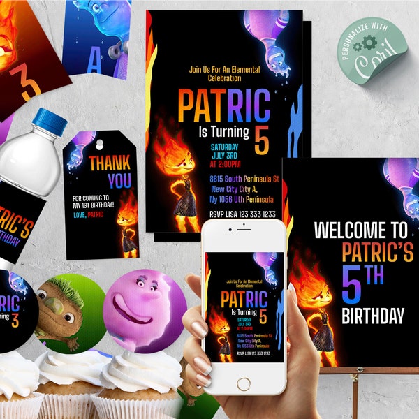 Elemental Birthday Party - Etsy