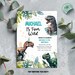 Editable Dinosaur Birthday Invitation Dino Party Editable Template ...