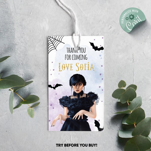 Wednesday Addams Editable Invitation - Etsy