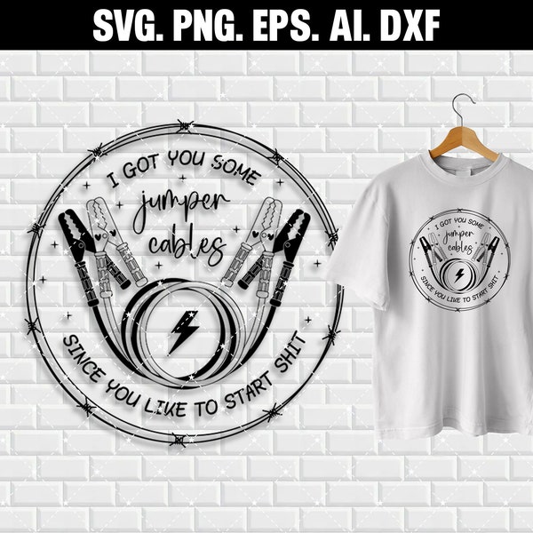 Buy I Got You Some Jumper Cables Svg Online In India - Etsy India