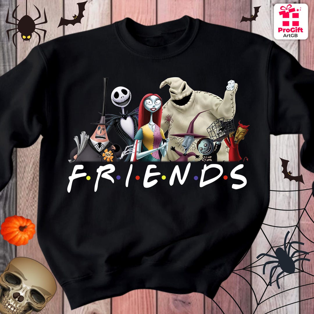 Nightmare Friends Jumper, Halloween Friends Sweatshirt, Nightmare ...