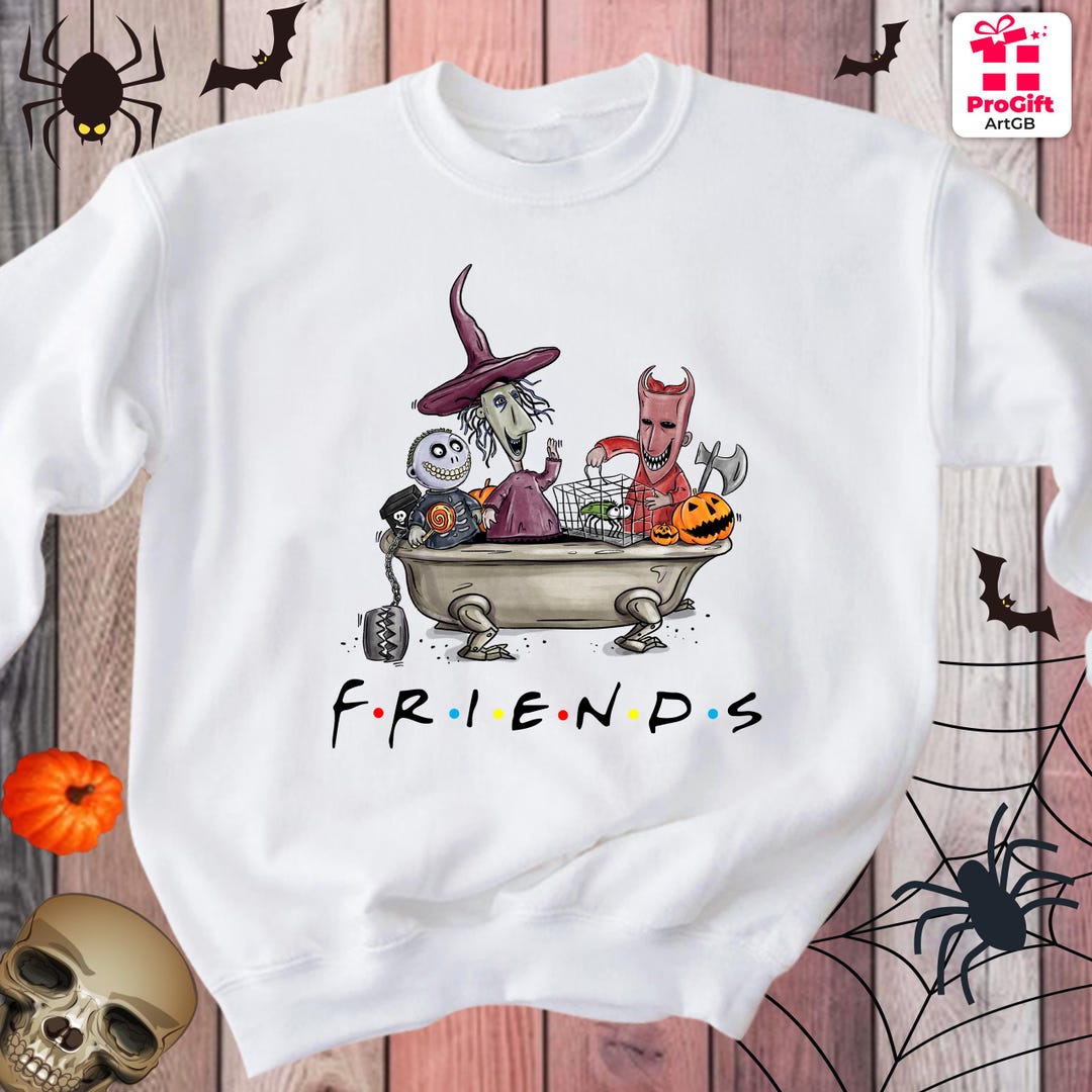 Horror Movie Characters Jumper, Halloween Friends Shirt, Horror ...